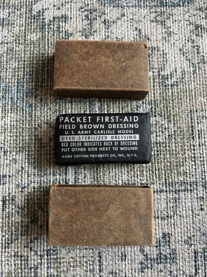 WW2 U.S. Army Carlisle Packet First-Aid Field Brown Dressing ~ Acme ...