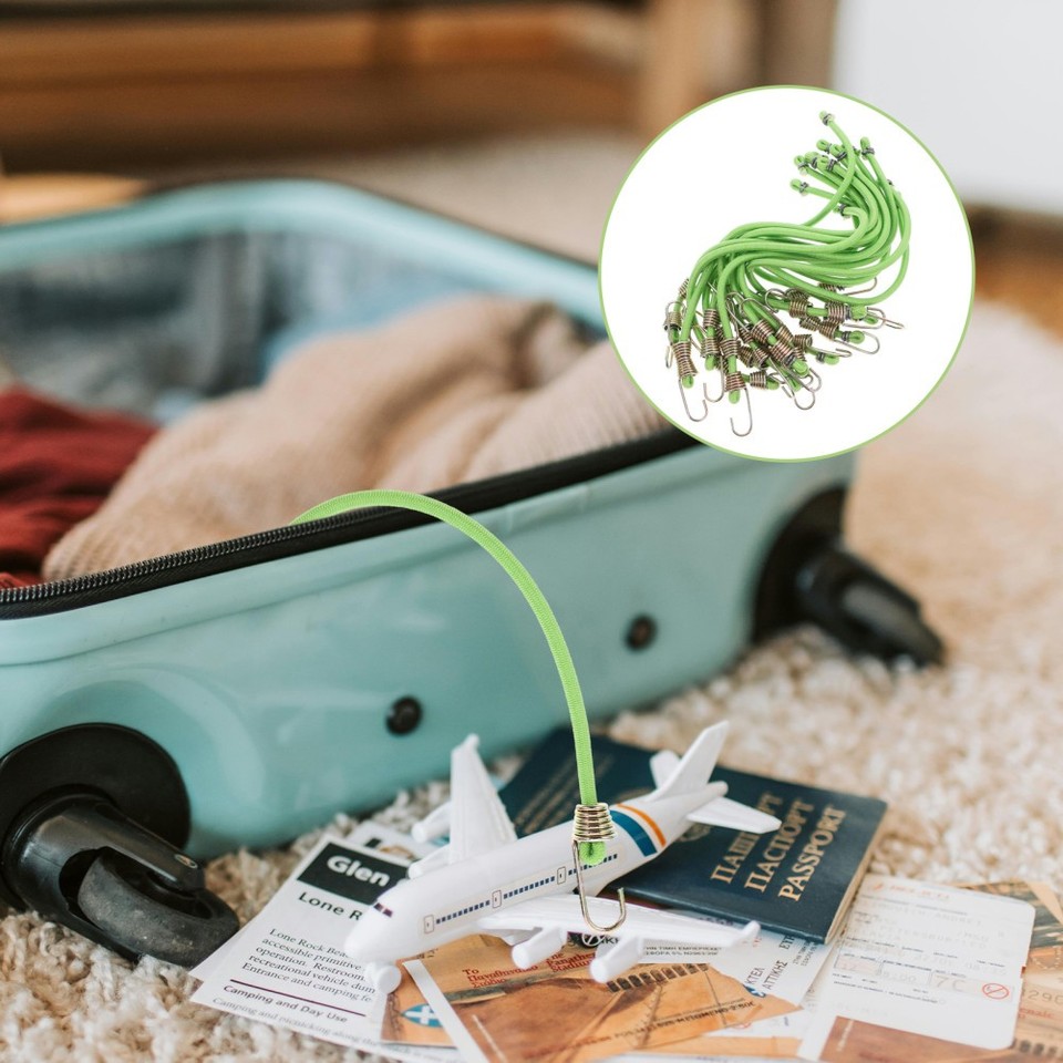 15 Pcs Elastic Cord with Hook Wire Clips for Cords Bungee Carabiner ...