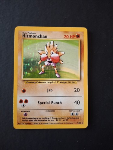 Hitmonchan Base Set 7/102 Pokemon Card TCG Holo | eBay