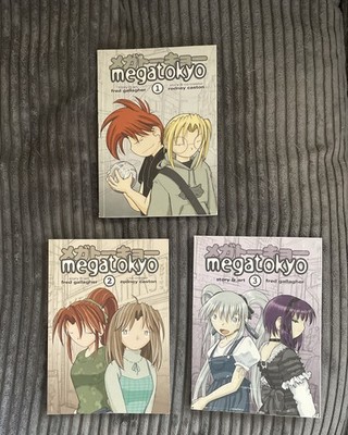 Megatokyo Vol. 1-3 Fred Gallagher & Rodney Caston Manga English Dark ...