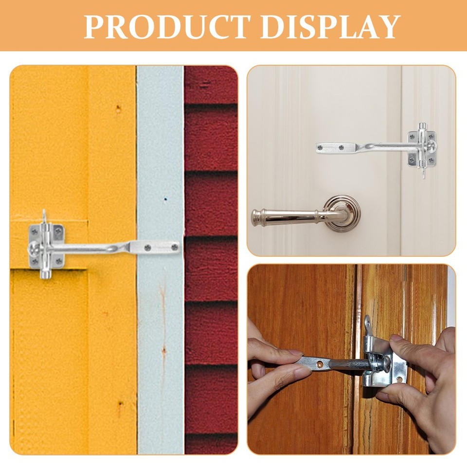 Courtyard Gate Lock Garden Locks Latch for Metal Fence Heavy Duty ...