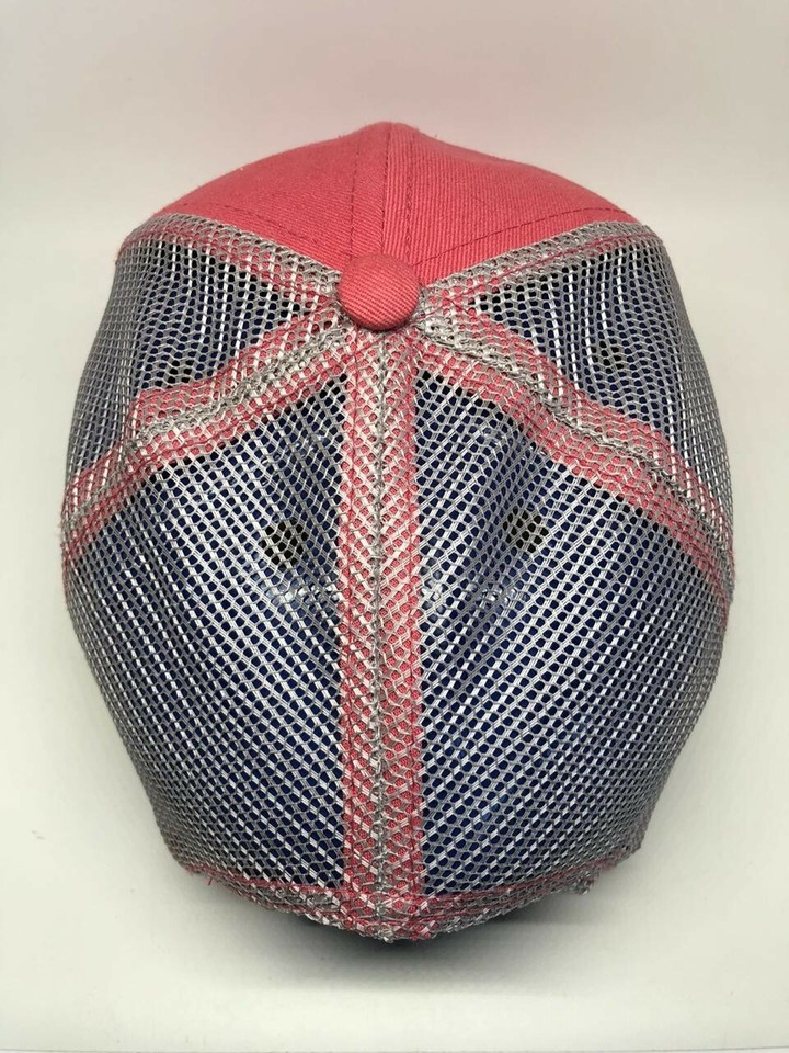 Magellan Cap Hat Women Trucker Mesh Snapback Pink Gray Poly Cotton | eBay