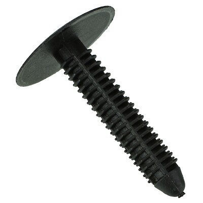 Black Nylon Interior Trim Clip Retainers 9/32" Hole 38.5 MM Stem 26 MM ...