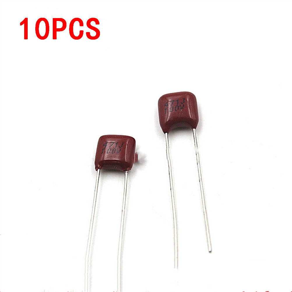 10pcs CBB 471J 100V 470PF Metallized Film Capacitor P=5MM | eBay