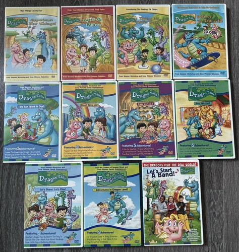 PBS Kids Dragon Tales Lot of 11 DVDs Sesame Workshop Sony Picture ...