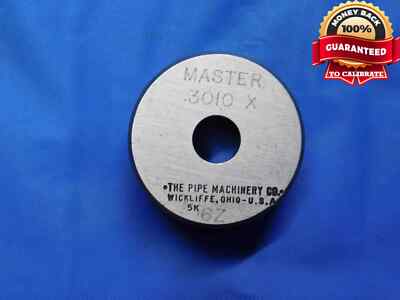 .3010 CL X MASTER PLAIN BORE RING GAGE .3125 -.0115 UNDERSIZE 5/16 7. ...