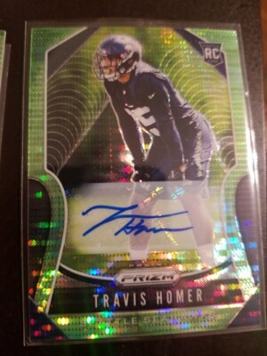 2019 Travis Homer Rookie Autograph Green Prizm | eBay