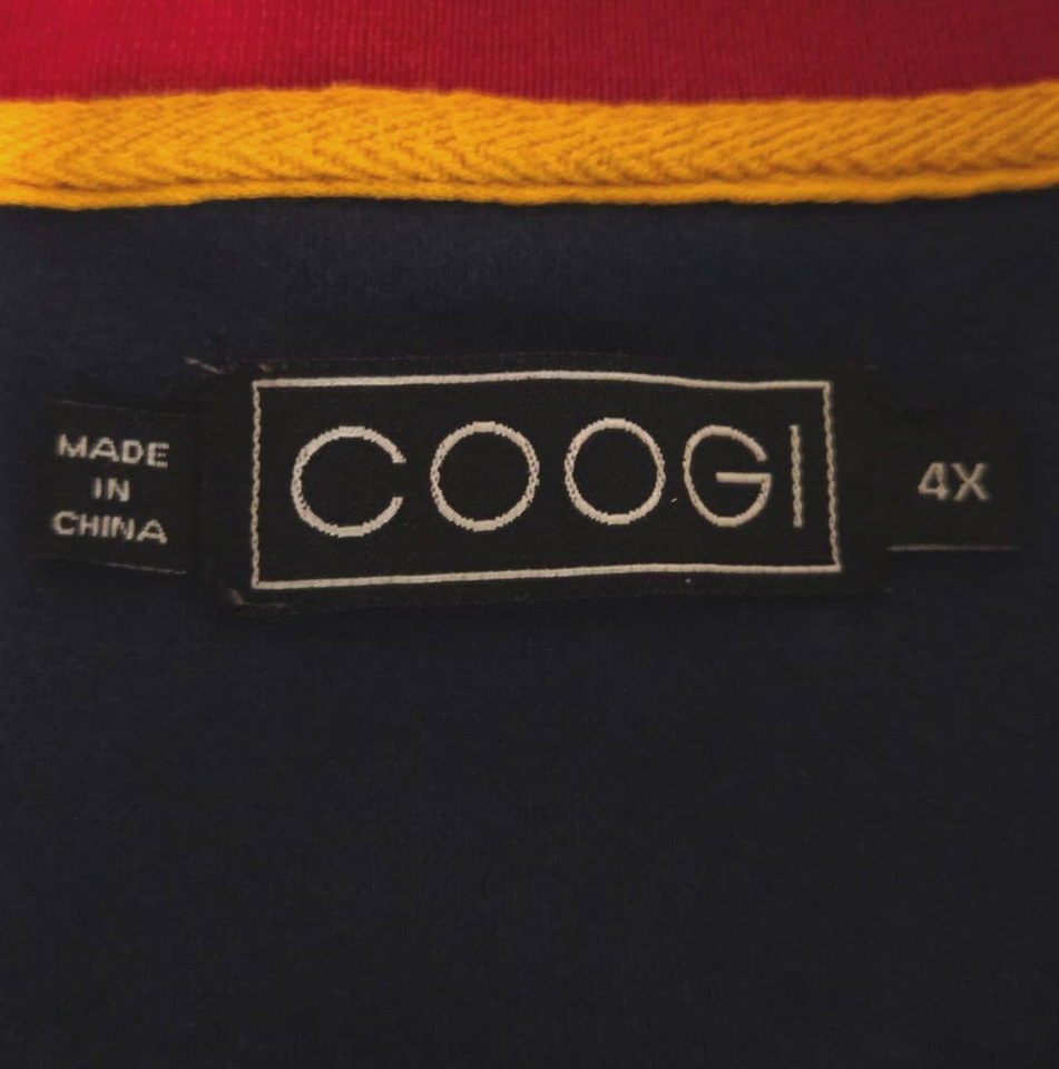 Coogi Men's 4XL Red Blue Sweatshirt Embroidered Logo Toggle/Duffel | eBay