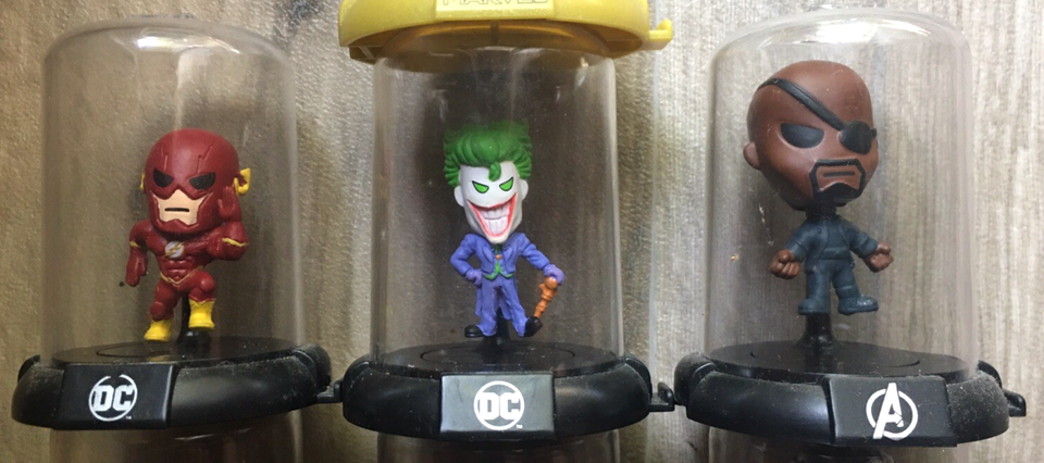 DOMEZ TOY BULK LOT VINYL FIGURES AVENGERS DC CAPTAIN MARVEL JOKER ...