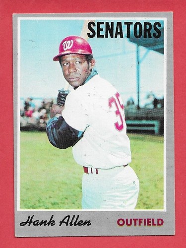 1970 Topps Baseball - #14 - Hank Allen - Washington Senators - VGEX-EX ...