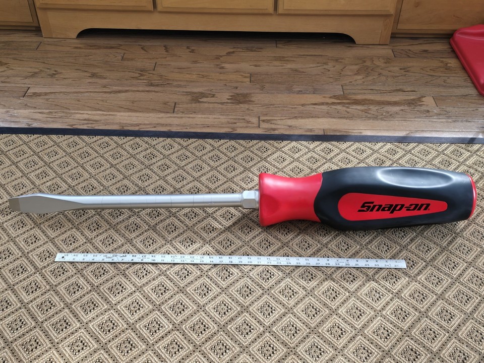 Snap-On Giant Store Display Screwdriver Promo Red Flathead FHWLSCRWDR-R ...