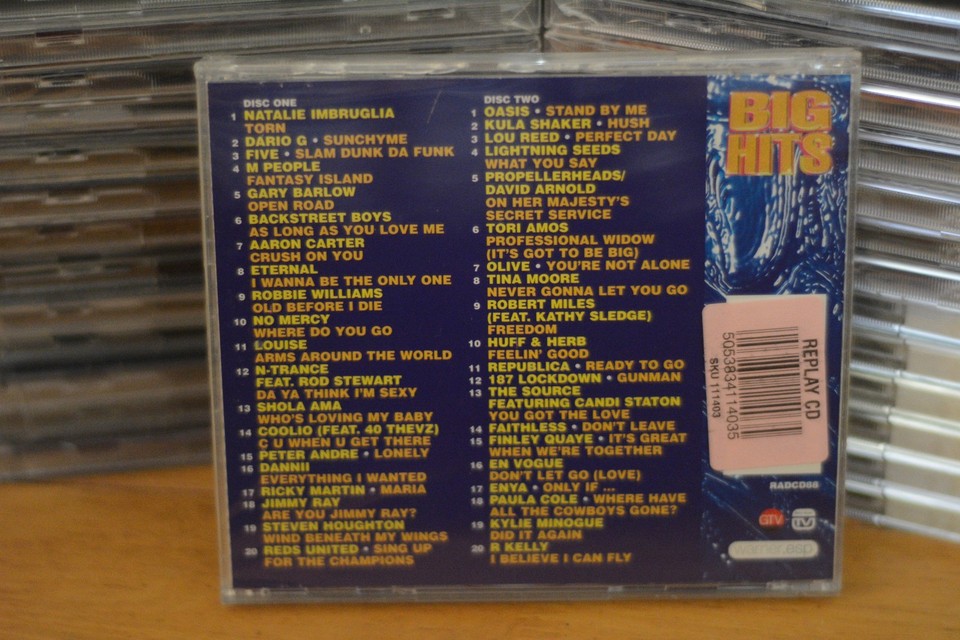Vintage Various Artists 2CD Big Hits Compilation 40 Tracks Pop Rock ...