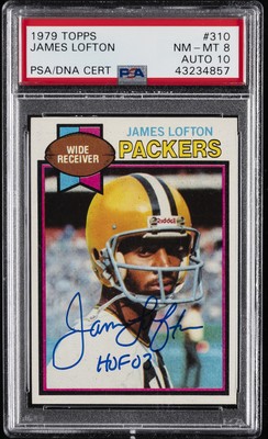 1979 TOPPS #310 JAMES LOFTON ROOKIE RC PSA 8 DNA AUTO 10 | eBay