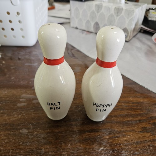 Vintage Bowling Pin Salt & Pepper Shakers Japan | eBay UK