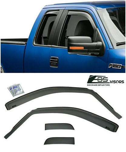 EOS In Channel Side Window Visors For Ford F-150 Standard Cab 2004-2008 ...