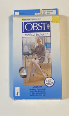 Jobst Medical Legwear 15-20 mmhg Silky Beige Color Small Knee CT MSRP ...