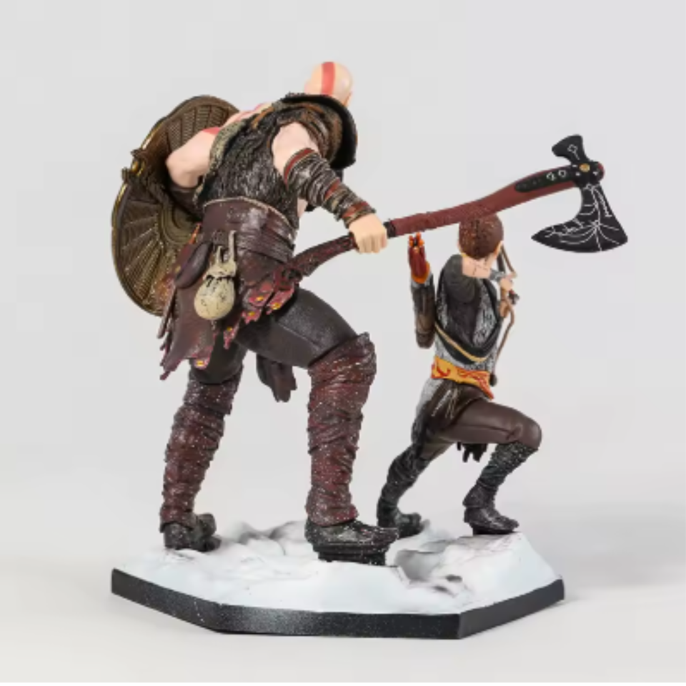 God of War Kratos & Atreus Action Figure Statue 20cm Collectible Model ...