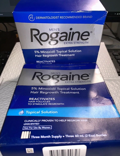 ROGAINE (2) Hair Regrowth Treatment Topical Solution 6 Month Supply Exp ...