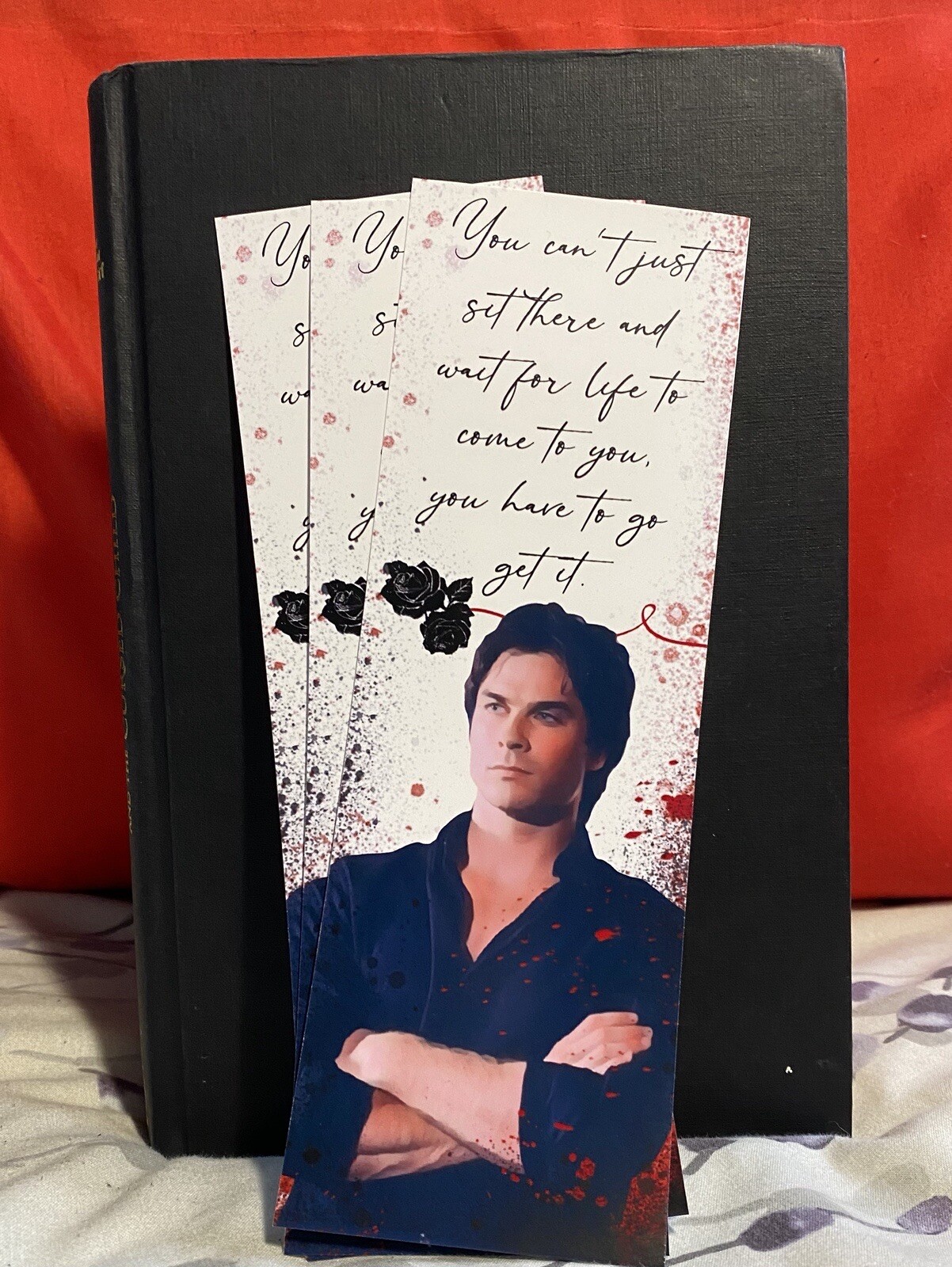 Damon Salvatore Bookmark, The Vampire Diaries Bookmark, TVD Art Print ...