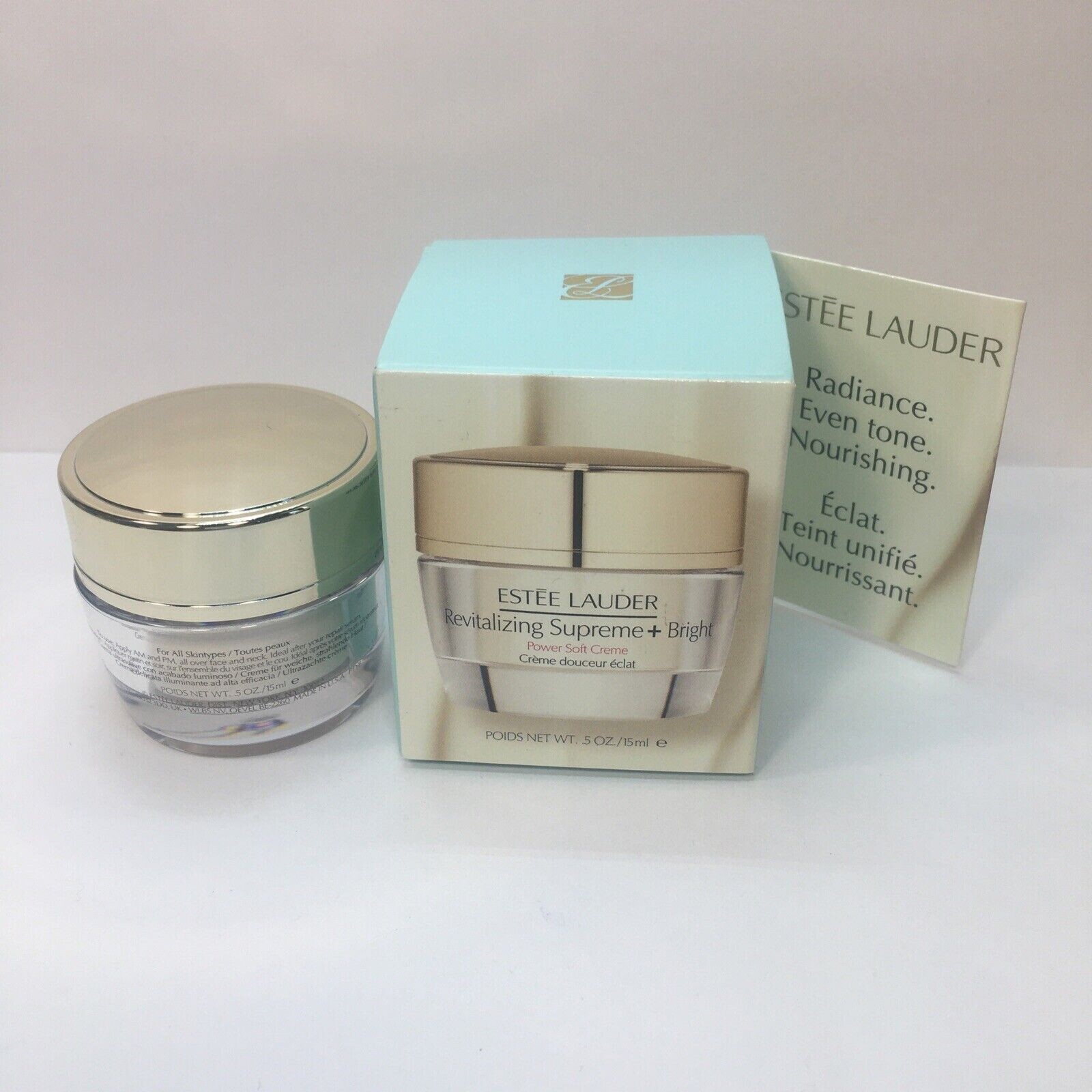 Estee Lauder Revitalizing Supreme + Bright Power Soft Creme 0.5 oz/ 15 ...
