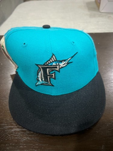 Florida Marlins New Era 5950 Pro Model Size 6 7/8 Diamond Baseball Hat ...