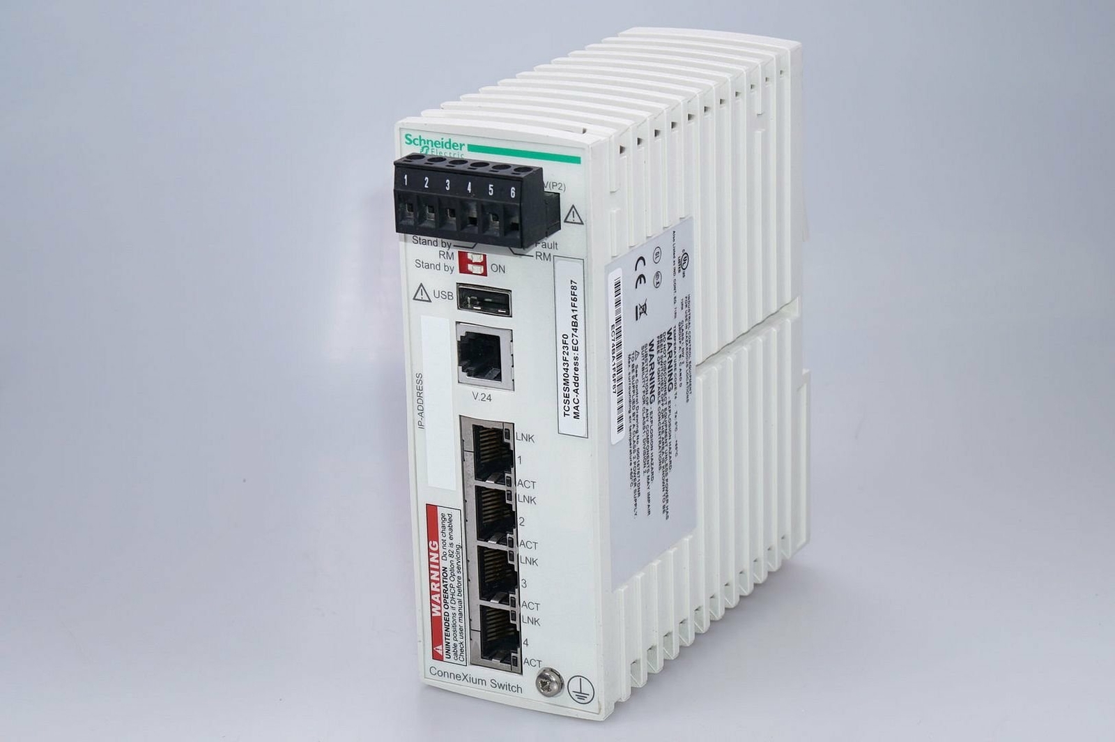 Schneider Electric Tcsesm043f23f0 Ethernet TCP / IP Managed Switch ...