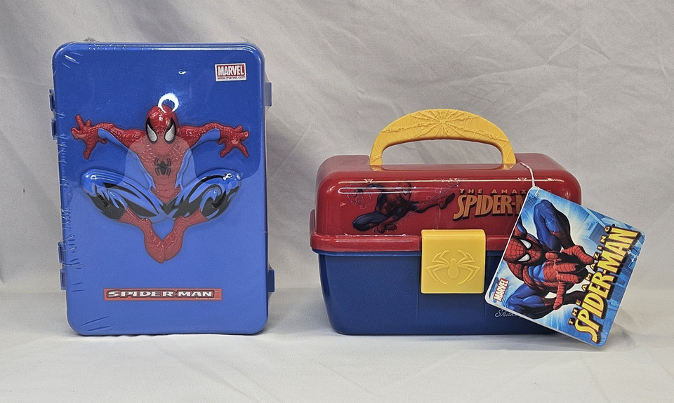 Vintage Spider Man Tackle box Set New w/Tags Comic Toy 2002 2005 | eBay