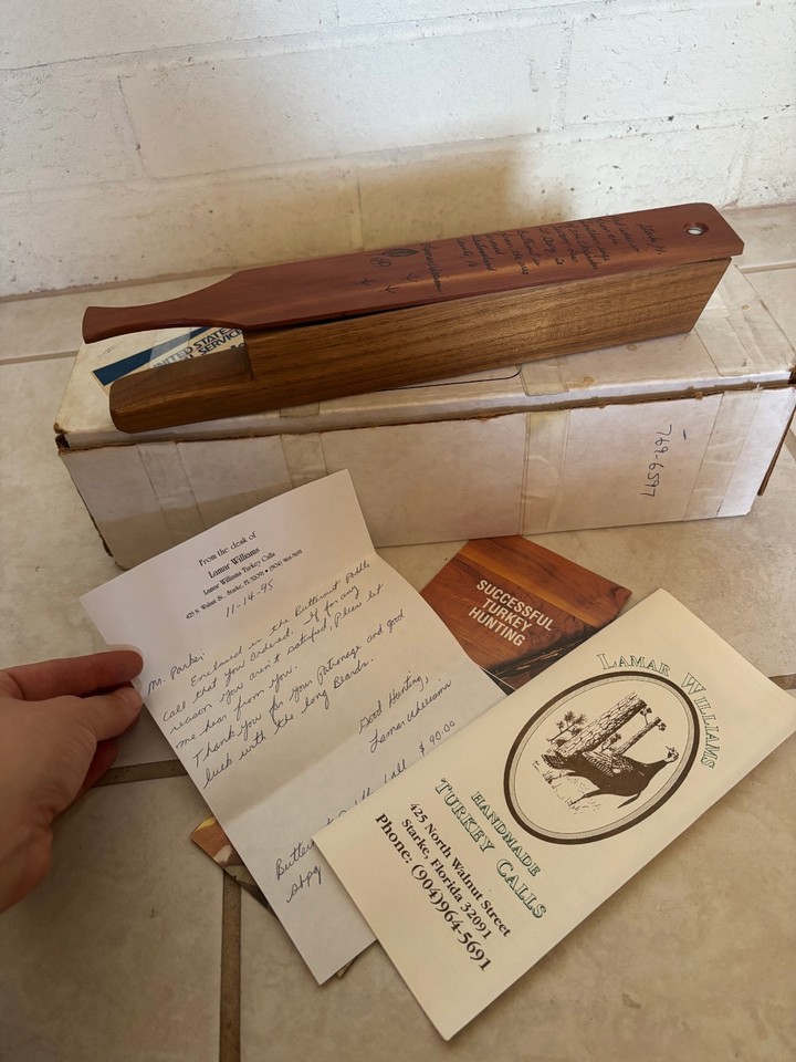Lamar Williams Butternut Red Cedar Turkey Call Collectible Field-Ready ...