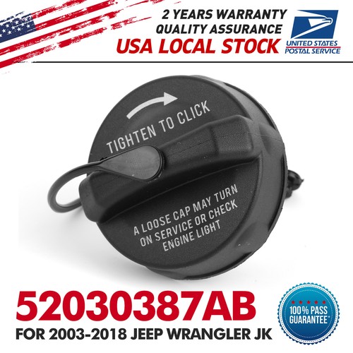 New Fuel Filler Tether Gas Cap 52030387AB for 2003-2018 Jeep Wrangler ...