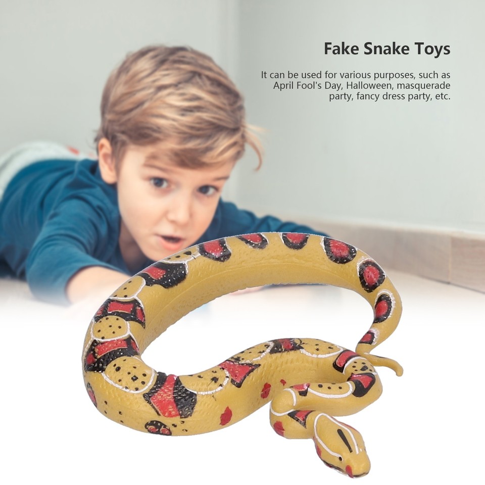 Fake Snake Figure Toys Plastic Lifelike Wildlife Snake Model Toys ...