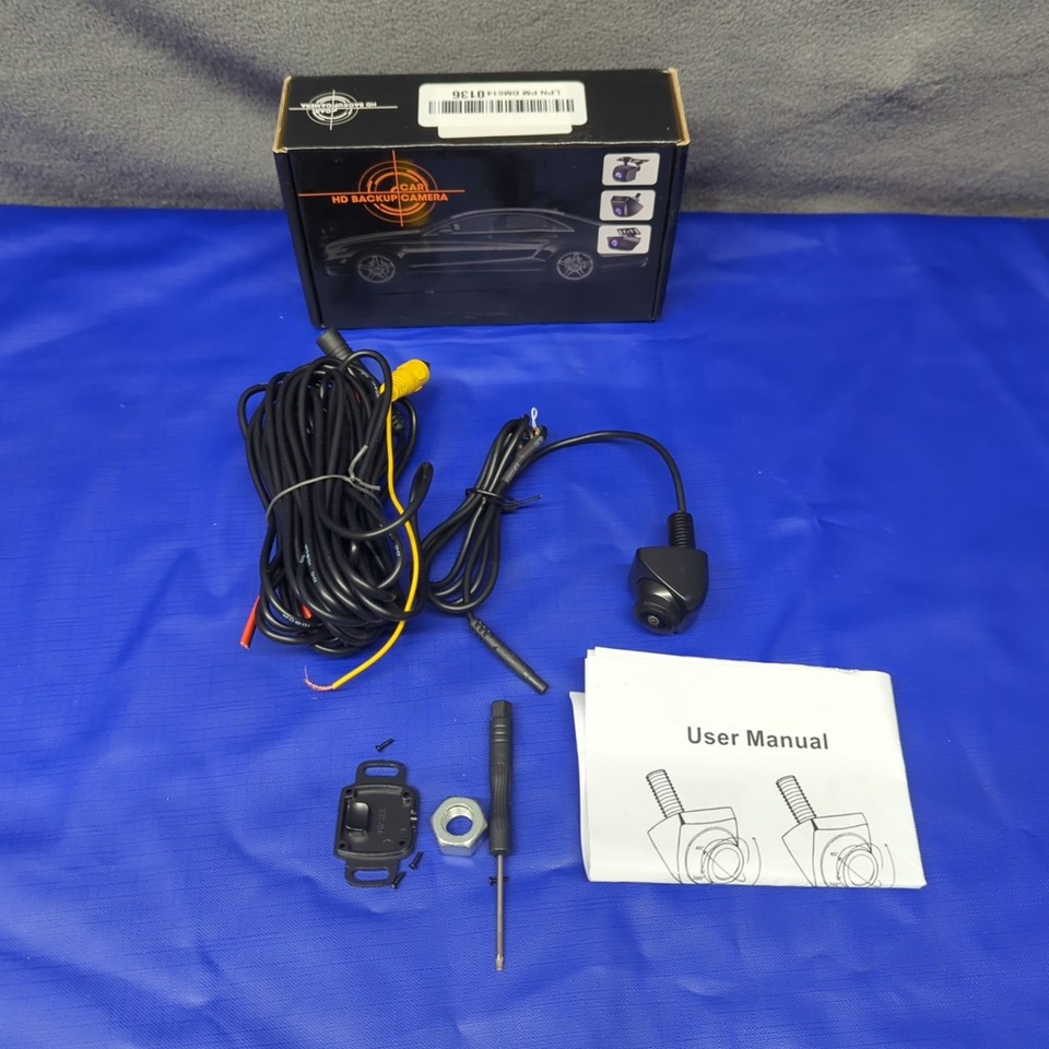 Car Backup Camera Mini 360 Degree Rotatable Front/Side/Rear View Flush ...