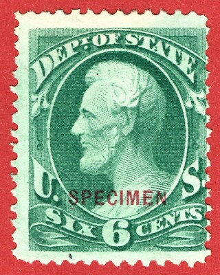 [st7117] 1875 Scott#O60S MNGAI Official *Specimen* DEPT OF STATE Cat ...