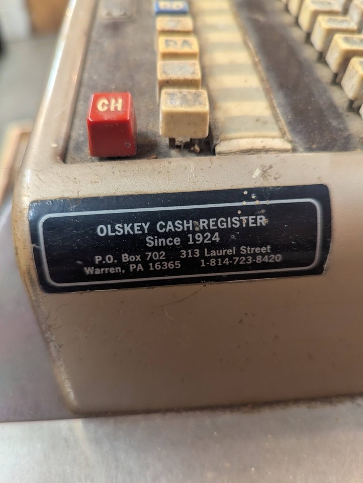 Vintage R.C. Allen Systematic Cash Register Adding Business Machine ...
