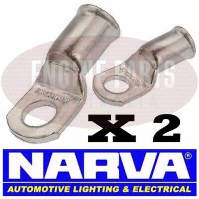 NARVA BATTERY CABLE EYELET LUG CABLE SIZE 10mm2 STUD SIZE 8mm SOLDER X ...