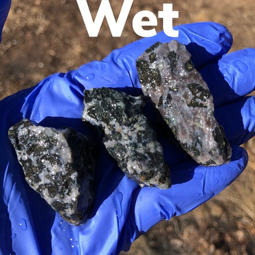 3pcs 90g Rough Indigo Gabbro Crystal Stone Lapidary Cutting Jewelry ...