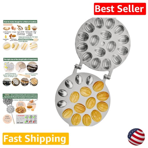 Effortless Baking with Russian Oreshki Mold Maker - Perfect Nuts Cookie ...