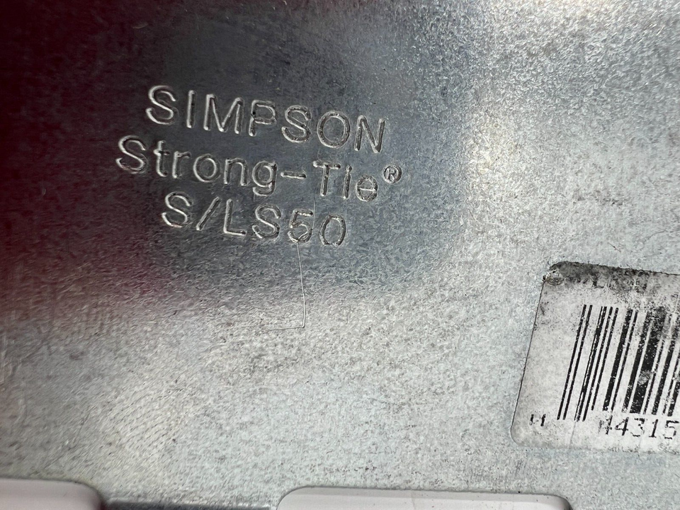 QTY 3 Simpson Strong Tile Reinforcing Angle S/LS50 4-7/8" -- 1 1/4 x 2 ...