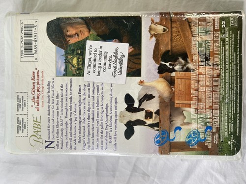 Babe VHS 1998 Digitally Mastered THX Clamshell Factory sealed brand new ...