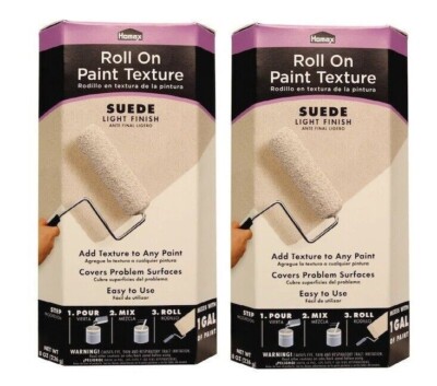 2 Homax Roll On Paint Texture Additive Suede Light Finish Covers 175 Sq ...
