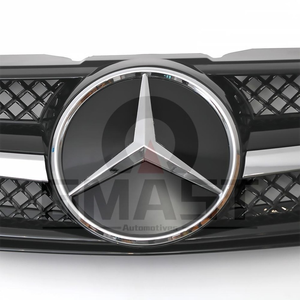 For Benz SL-Class R230 2003-06 SL500 SL600 Front Bumper Chrome Black ...