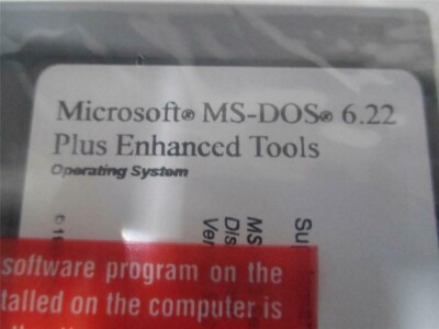 Microsoft MS-DOS 6.22 Software Upgrade 3.5" Disks - Brand-New, Factory ...