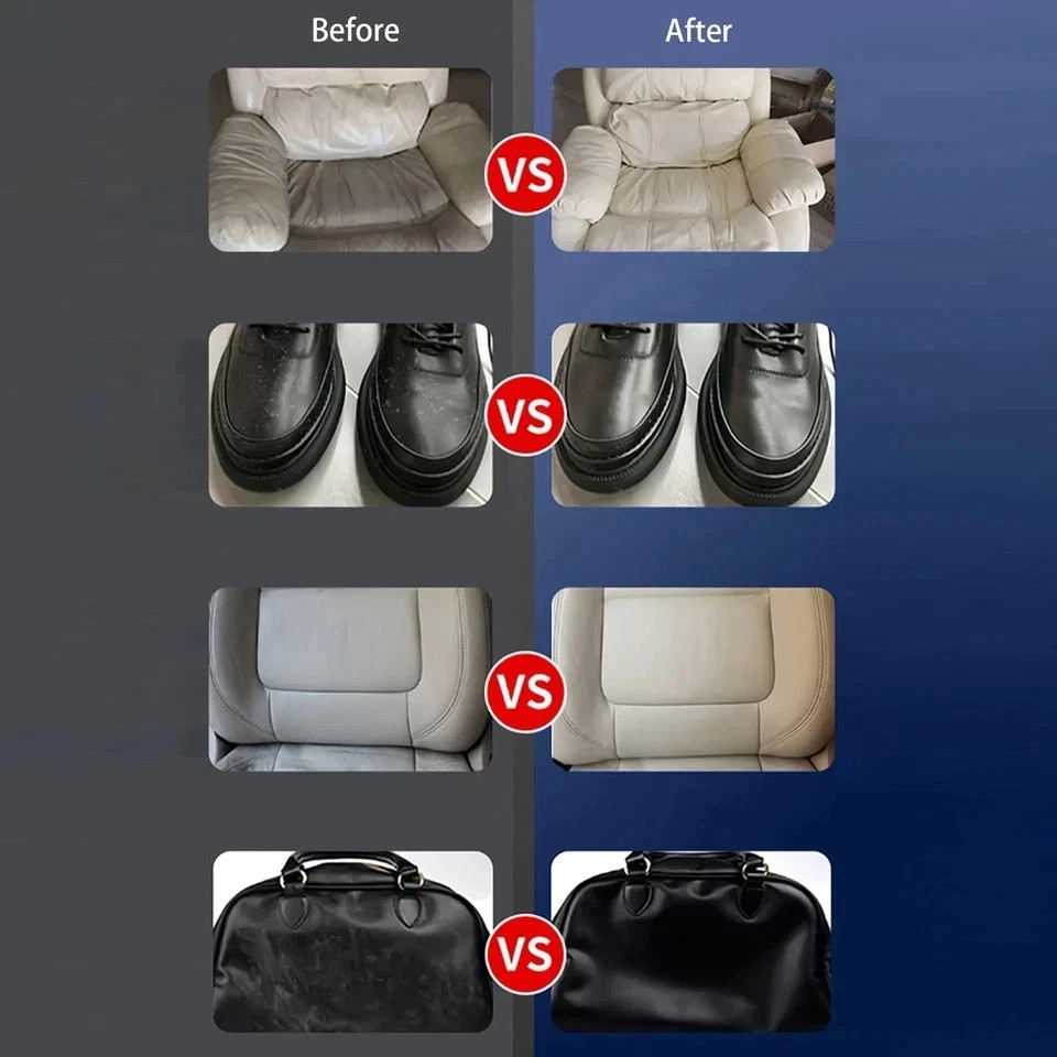 120g Car Leather Color Restorer Cream Cleaning Paste For Car Seats ...