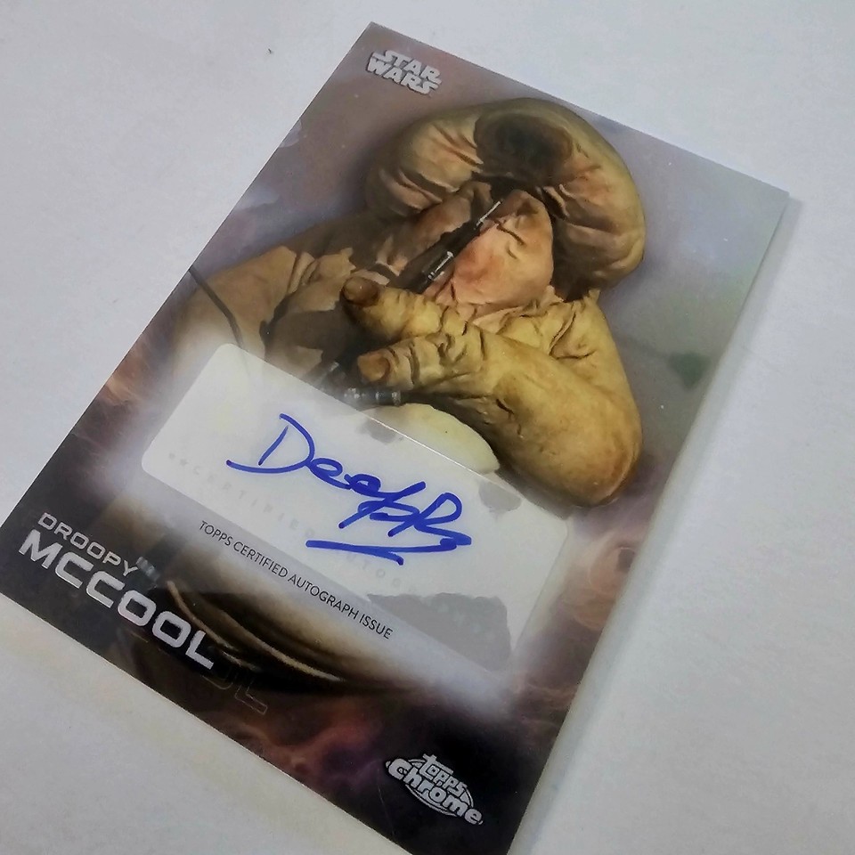 Topps Star Wars Chrome 2025 Autograph Card Droopy McCool | eBay