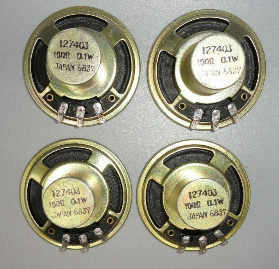 2" ROUND MINI SPEAKER 100 OHM .1 WATT NEW / NOS (LOT OF 4) | eBay