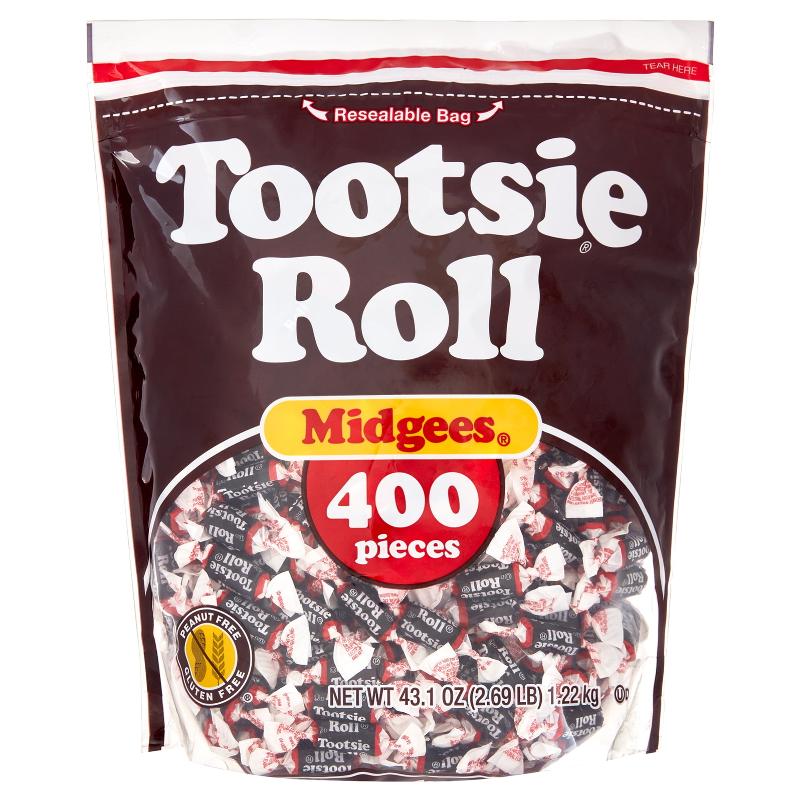 Tootsie Roll, Midgees Chocolate Candy, 43.1 oz (400 Pieces) | eBay