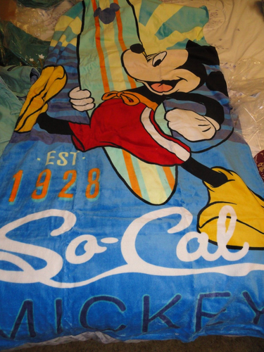 Disney Mickey Mouse Surfing Beach Towel NWT | eBay