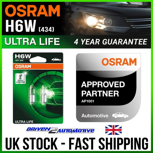 2x OSRAM H6W (433c, 434) ULTRALIFE BULBS MERCEDES-BENZ SL (R230) 280 03 ...
