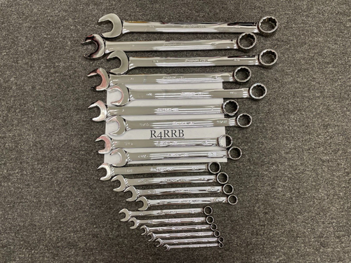 Snap-on Tools USA NEW 19pc SAE Flank Drive Plus Combo MASTER Wrench Set ...