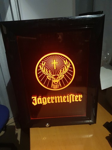 Jagermeister Fridge Light Up Countertop Man Cave | eBay UK