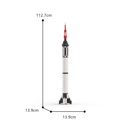 C9350 The First Crewed Space Booster Rocket Launch Vehicle 1029 Parts ...